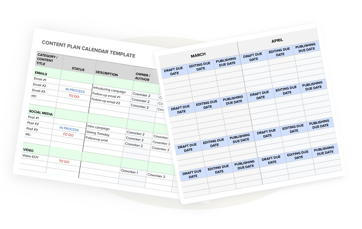 Download iRaiser's Content Plan template!